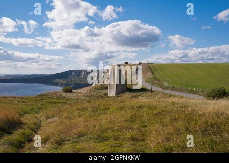 Concrete Structure Abbots Cliff, Folkestone, Kent, England, UK ...