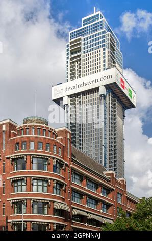 Rotterdam, The Netherlands, September 29, 2021: the new Zalmhaven tower ...