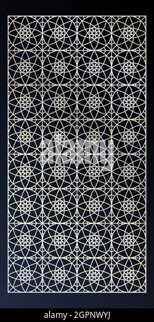 Islamic arabic laser cut pattern. Decorative panel, screen,wall. Vector ...