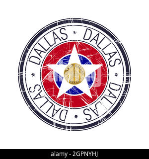 Texas round rubber stamp with us state map. Vintage red passport stamp ...