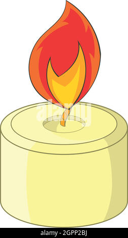 burning candle aroma Stock Vector Image & Art - Alamy