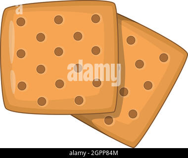 healthy cracker biscuit cartoon vector illustration Stock Vector Image ...