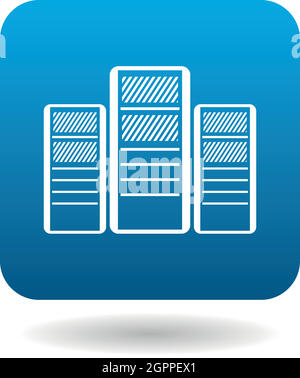 System blocks of computers icon, simple style Stock Vector Image & Art ...