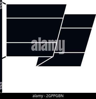 Simple flag Spain icon isolated on white background Stock Vector Image ...