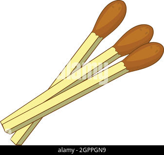 Cartoon isolated vector object matches and fire Stock Vector Image ...
