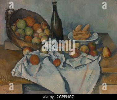 Paul Cézanne, The Basket of Apples, Post-Impressionist still life ...