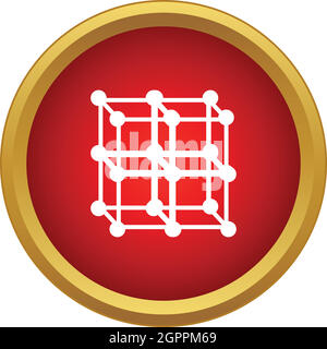 Round style symbol construction form. Cover network polygonal element ...