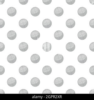 Golf ball with tee pattern seamless background in flat style repeat ...