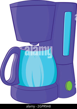 Coffee maker pot icon cartoon vector. Cafe machine. Capsule drink Stock ...