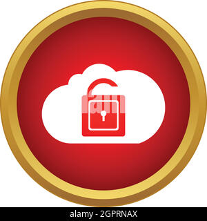 cloud computing with padlock icon Stock Vector Image & Art - Alamy