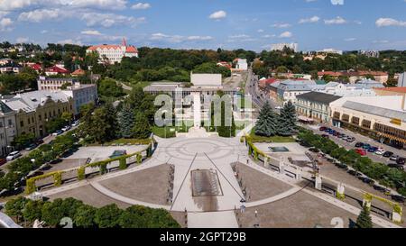 Aerial view of the town of Levice in Slovakia Stock Photo - Alamy
