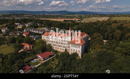 Aerial view of the town of Levice in Slovakia Stock Photo - Alamy