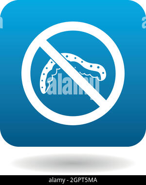 Caterpillar larva simple sign, insect icon on white background Stock ...
