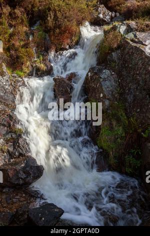 Laggan Falls waterfall in the Scottish Highlands Stock Photo - Alamy