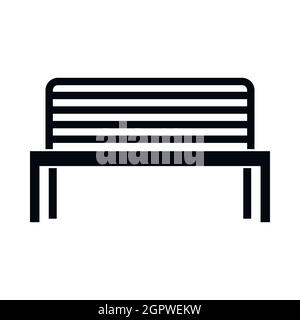 Bench Simple vector icon. Modern, simple flat vector illustration for ...