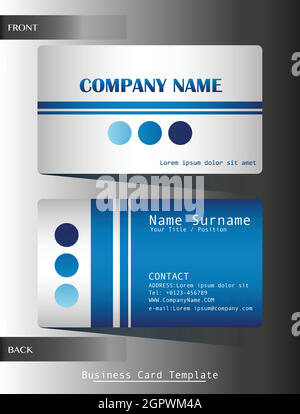 Corporate Blue Business Card and Logo Template Design with S Initial ...