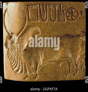 Collection of ancient Harappan objects. Harappa is an archaeological ...