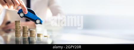 Car Prices Decline. Automobile Vehicle Sale Stock Photo - Alamy