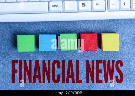 Conceptual caption Financial News, Conceptual photo Investment banking ...