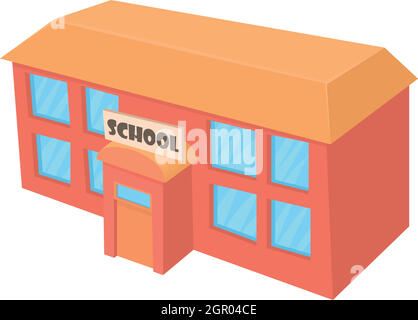 School building icon, cartoon style Stock Vector Image & Art - Alamy