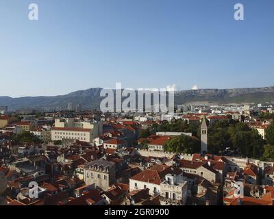 Aerial view of Croatian city Split Stock Photo - Alamy