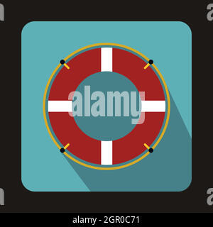 Lifeline icon, flat style Stock Vector Image & Art - Alamy