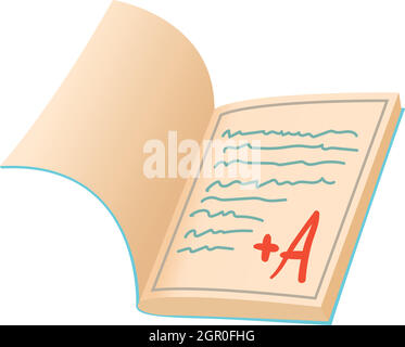 Study planner isolated cartoon vector illustration. Smiling girl ...