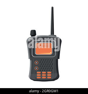 Cartoon transmitter receiver vector illustration on white background ...