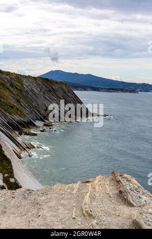 Corniche d'Urrugne, Observation deck, The cliffs of the Corniche is one ...