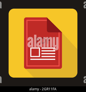 File PDF icon, flat style Stock Vector Image & Art - Alamy