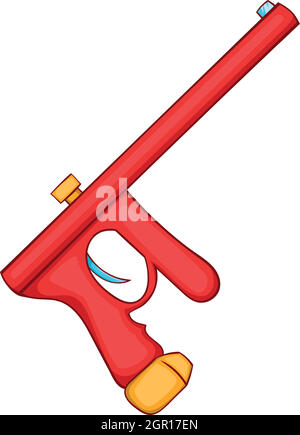 Red ball paintball icon, cartoon style Stock Vector Image & Art - Alamy