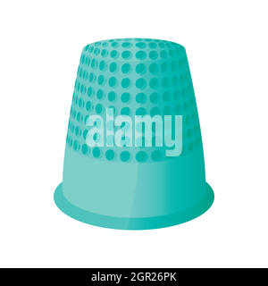 Steel thimble icon, cartoon style Stock Vector Image & Art - Alamy