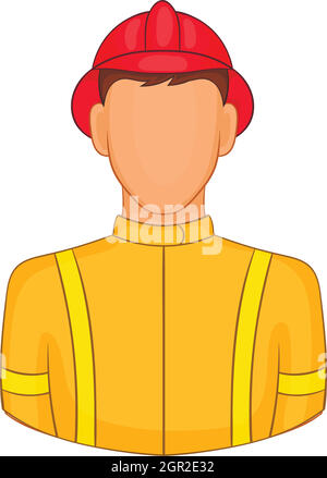 Firemen icon in cartoon style Stock Vector Image & Art - Alamy
