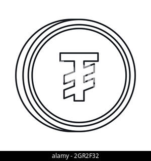 Mongolian tugrik sign. Currency symbol icon Stock Vector Image & Art ...
