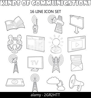 Web data line icons collection. Scraping, Crawling, Mining, Extraction, Parsing, Analysis ...