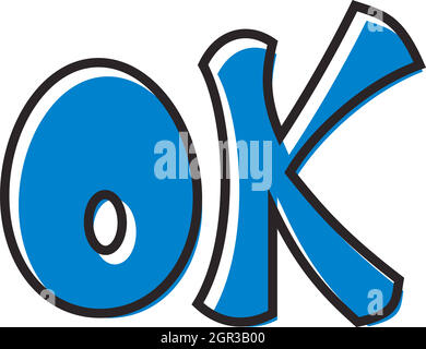 Word ok icon, flat style Stock Vector Image & Art - Alamy