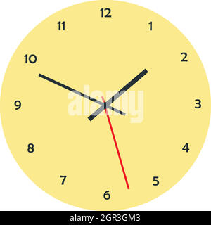 Clock face with 7 minute time interval. Cooking time icon. Timer ...