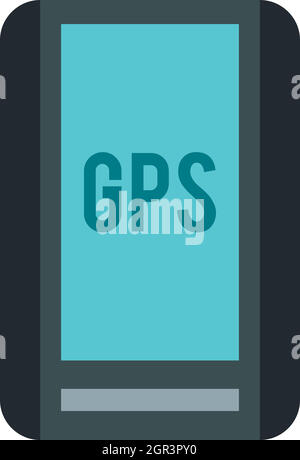 JPS navigator icon, flat style Stock Vector Image & Art - Alamy