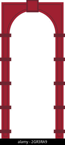 Arch icon digital red Stock Vector Image & Art - Alamy