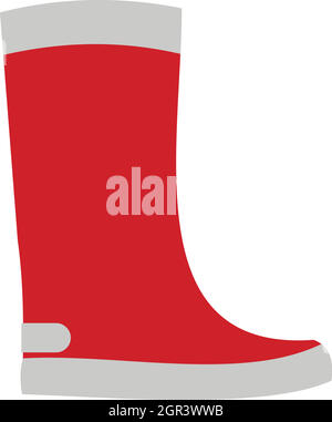 Rubber boot icon, flat style Stock Vector Image & Art - Alamy