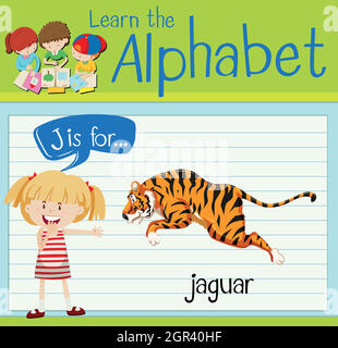 Flashcard letter J is for jaguar Stock Vector Image & Art - Alamy