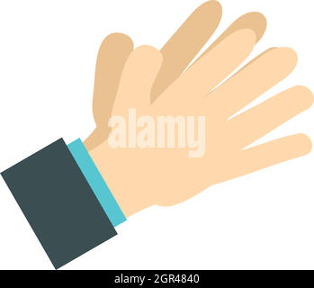 Palm open icon flat vector. Sign pose. Position up Stock Vector Image ...