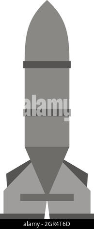 Missile attack icon, flat style Stock Vector Image & Art - Alamy