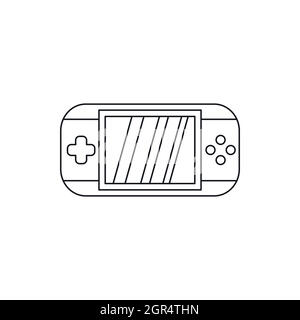 Global gaming icon. Outline global gaming vector icon color flat ...