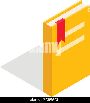 yellow text book isometric icon Stock Vector Image & Art - Alamy