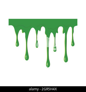 Oozing slime isolated on white background Stock Vector Image & Art - Alamy