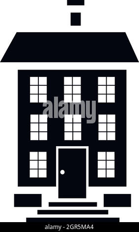 Three-storey house icon Stock Vector Image & Art - Alamy