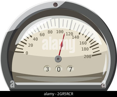 Small speedometer icon, cartoon style Stock Vector Image & Art - Alamy