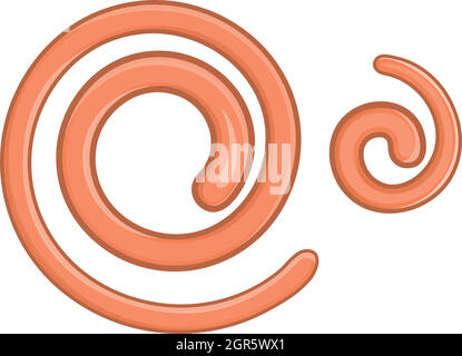 Parasitic nematode worms icon, cartoon style Stock Vector Image & Art ...