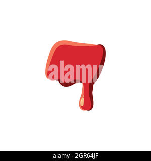 Dash punctuation mark isolated on white background Stock Vector Image ...